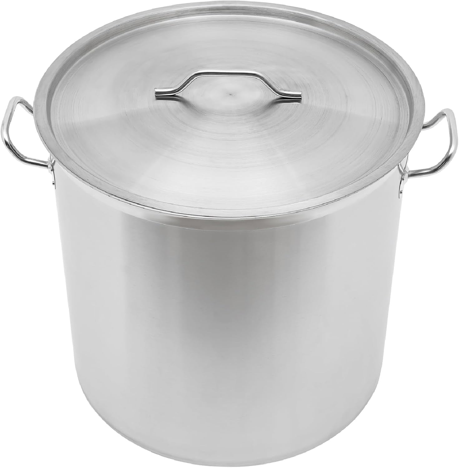 100 Quart Stainless Steel Stock Pot with Lid, 19.7" Large Cooking Pot ...