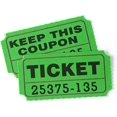 100 Raffle Tickets, (200 Pcs 100 Pairs) 50/50 Double Ticket, Bold ...