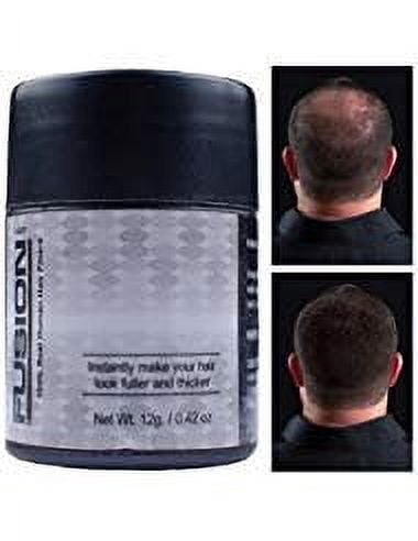 100% Real Human Hair Fibers - Conceal bald and thinning hair - Root ...