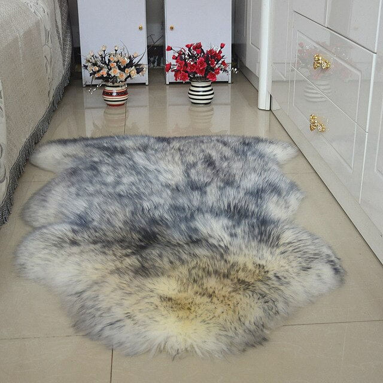 100% Real Sheepskin Wool Rug - Walmart.com