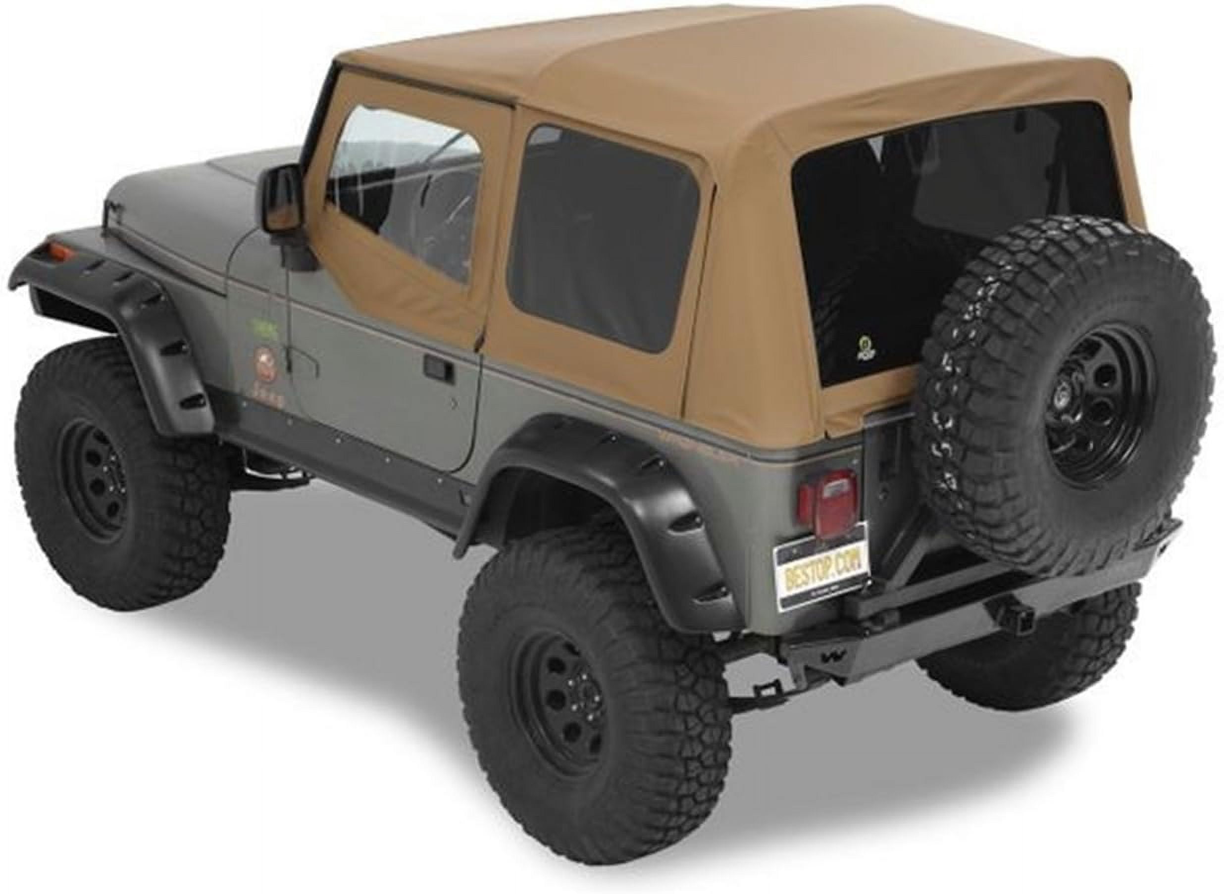 $100 Rebate Available -Bestop 54601-37 Jeep Wrangler with Tinted Windows Supertop Replacement ...