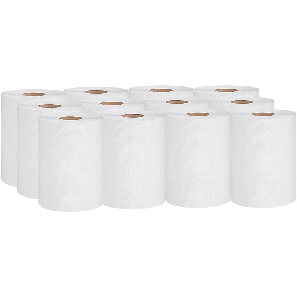 100% Recycled Hardwound Roll Paper Towels, 1-Ply, 7.88" x 350 ft, White ...