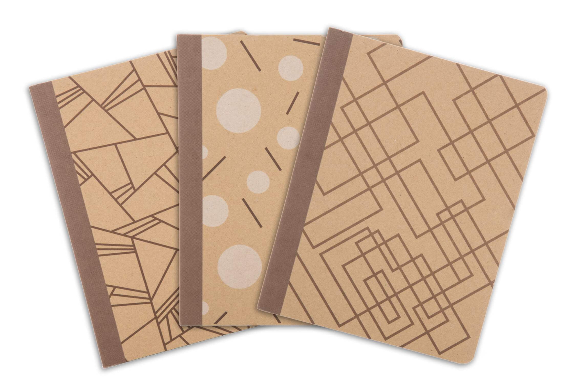 100% Recycled Kraft Composition Book (3 Pack) - Designs - 7.5in x 9.5in ...