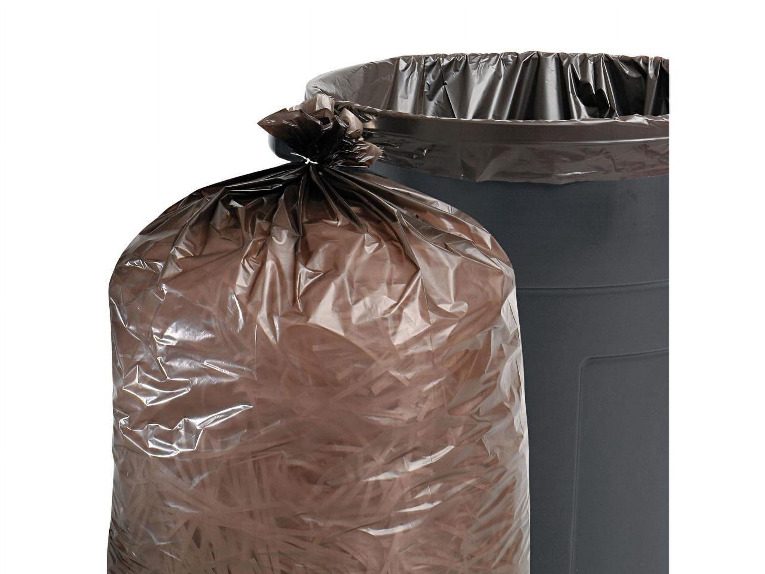 100% Recycled Plastic Garbage Bags, 7-10Gal, 1Mil, 24 X 24, Brown, 250 ...