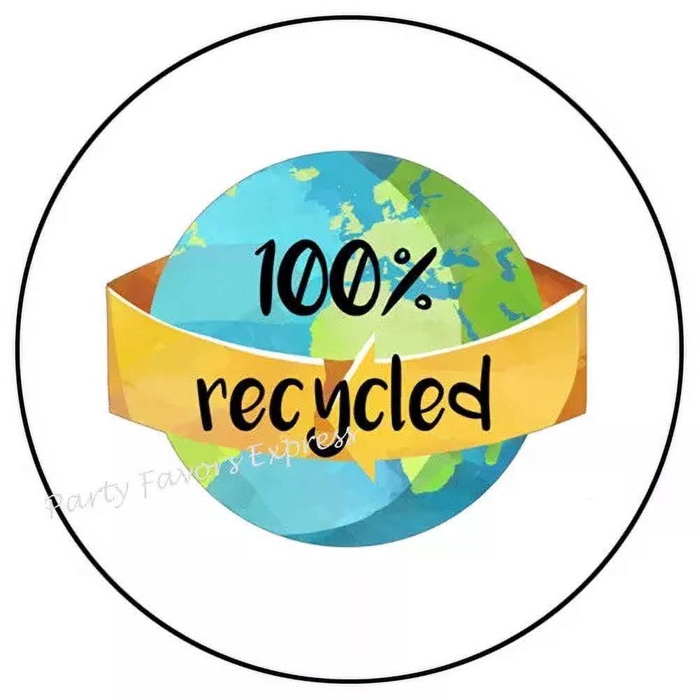 100% Recycled Small Business Stickers Phone Decal Water Bottle Stickers ...