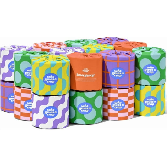 | 100% Recycled Toilet Paper, 24 Rolls, 330 Sheets, Biodegradable ...