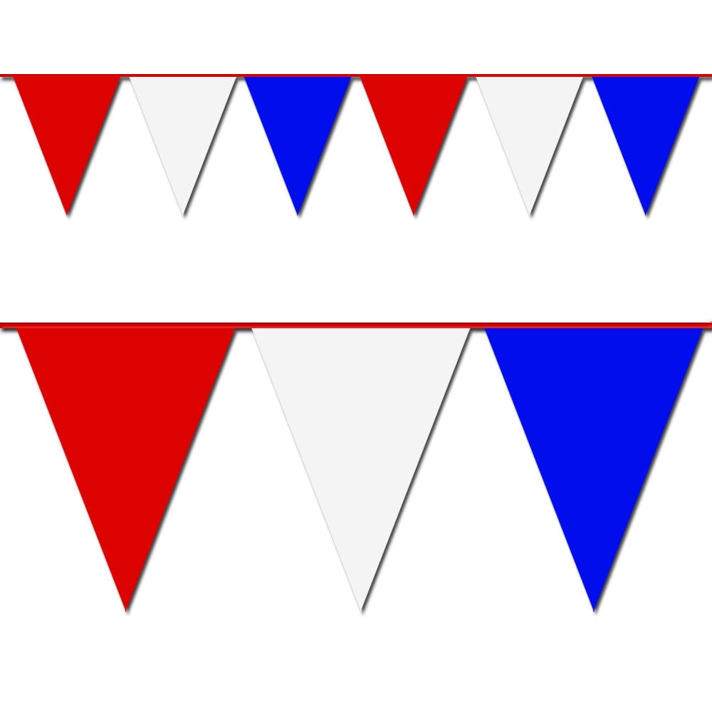 100' Red, White & Blue Pennant Flag - Walmart.com