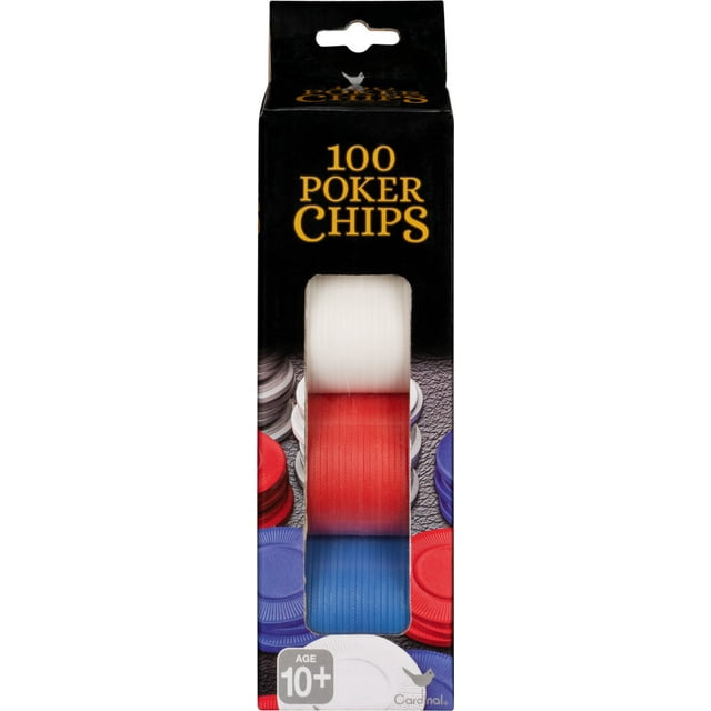 100 Red, White, and Blue Poker Chips - Walmart.com