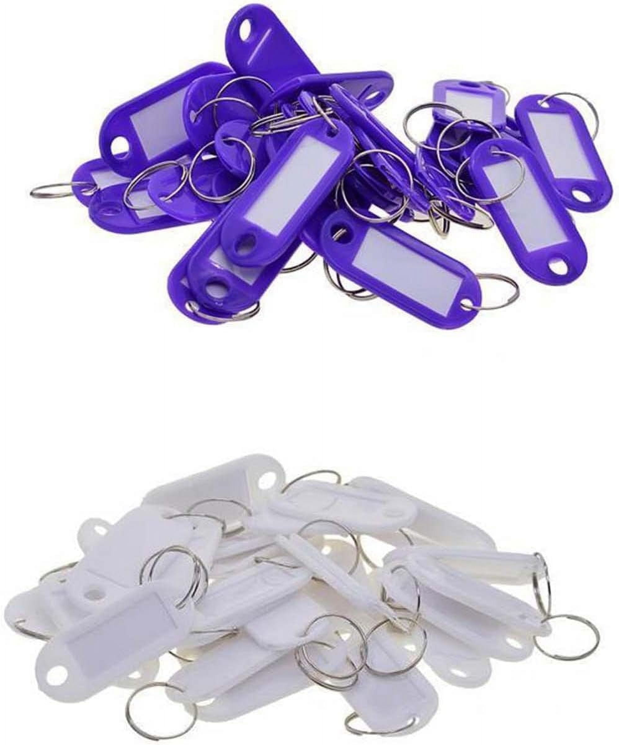 100 Removable Waterproof Key Tags ID Name Card Tag Labels - Walmart.com