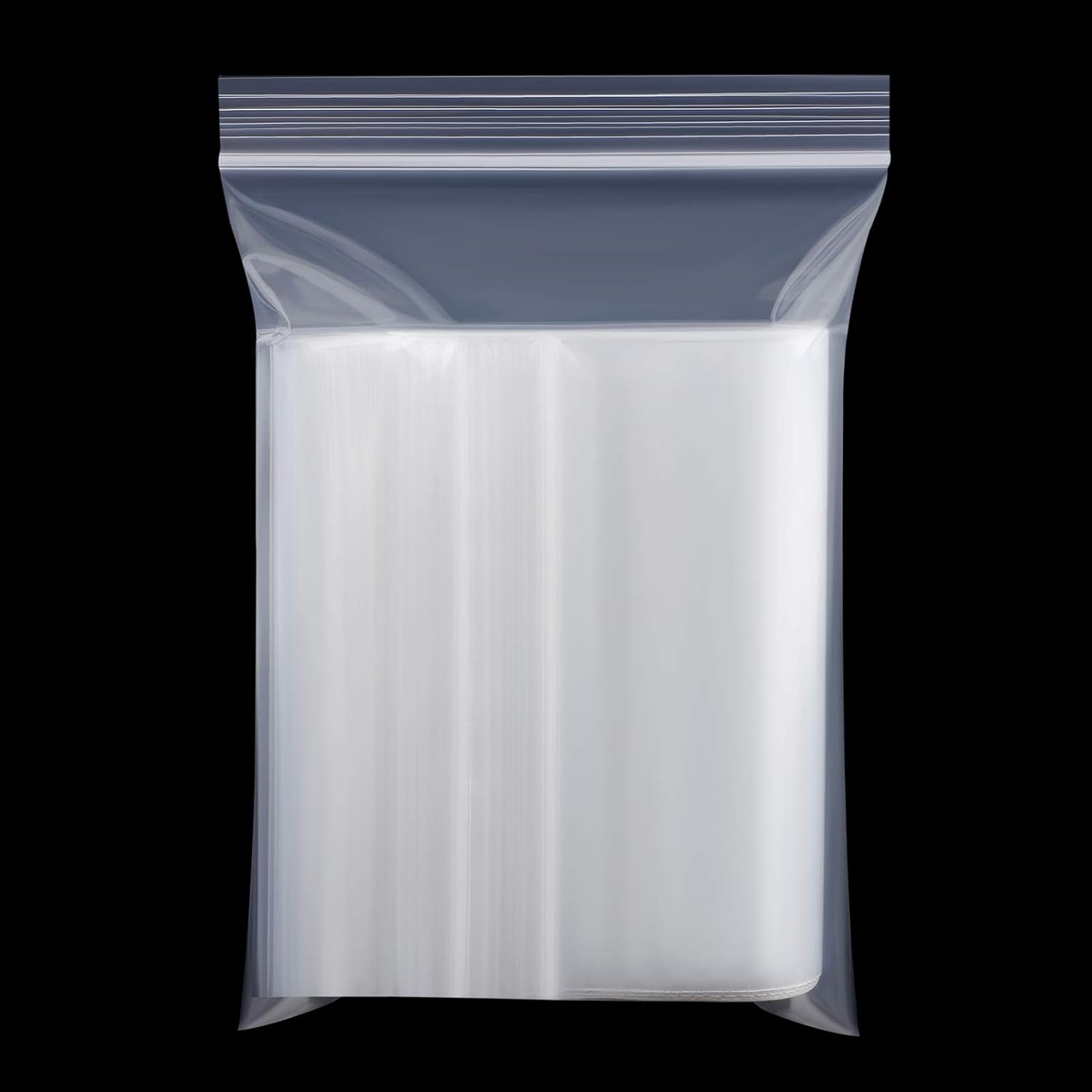 100 Resealable Clear Plastic Bags - Grip Seal Storage Pouches - Walmart.com