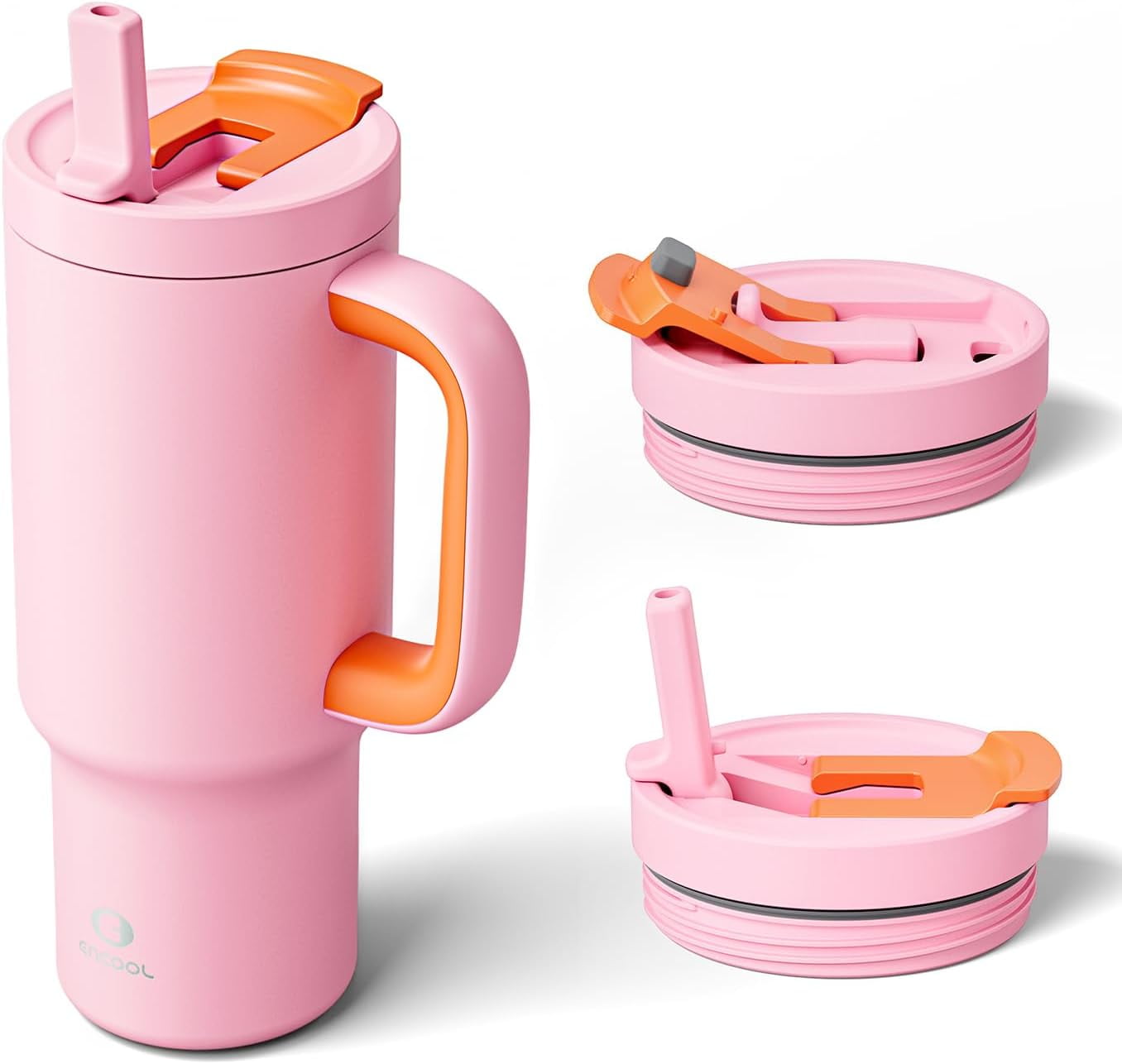 100% Resistant 32 Oz Tumbler with Handle and Flip Straw, Insulated ...