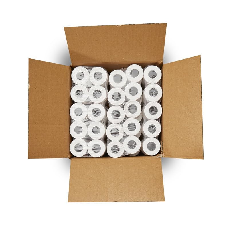 (100 Rolls) 2 1/4 x 50 Thermal Paper Receipt Rolls 2.25 x 50 ft POS ...