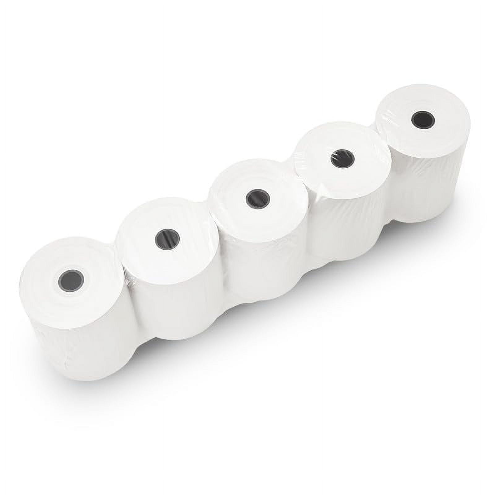 (100 Rolls - 2 Cases) 3 1/8 x 230 (53 GSM Paper Thickness) BPA Free ...