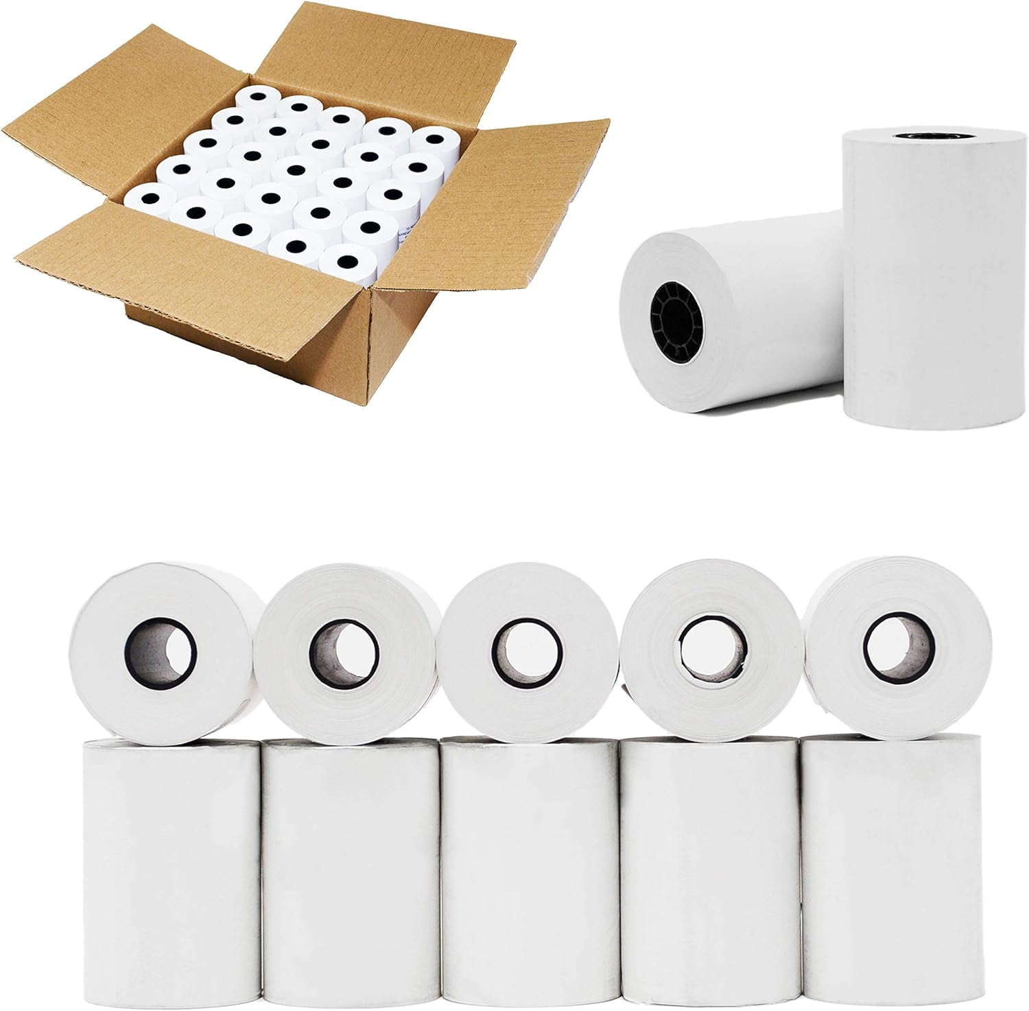 (100 Rolls - 48 GSM) vx520 Special 2 1/4 x 75 thermal paper (2.25 ...