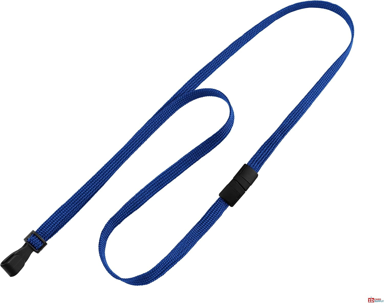 100 Royal Blue 3/8" Breakaway Lanyards w/Wide Plastic Hook [2137-4745 ...