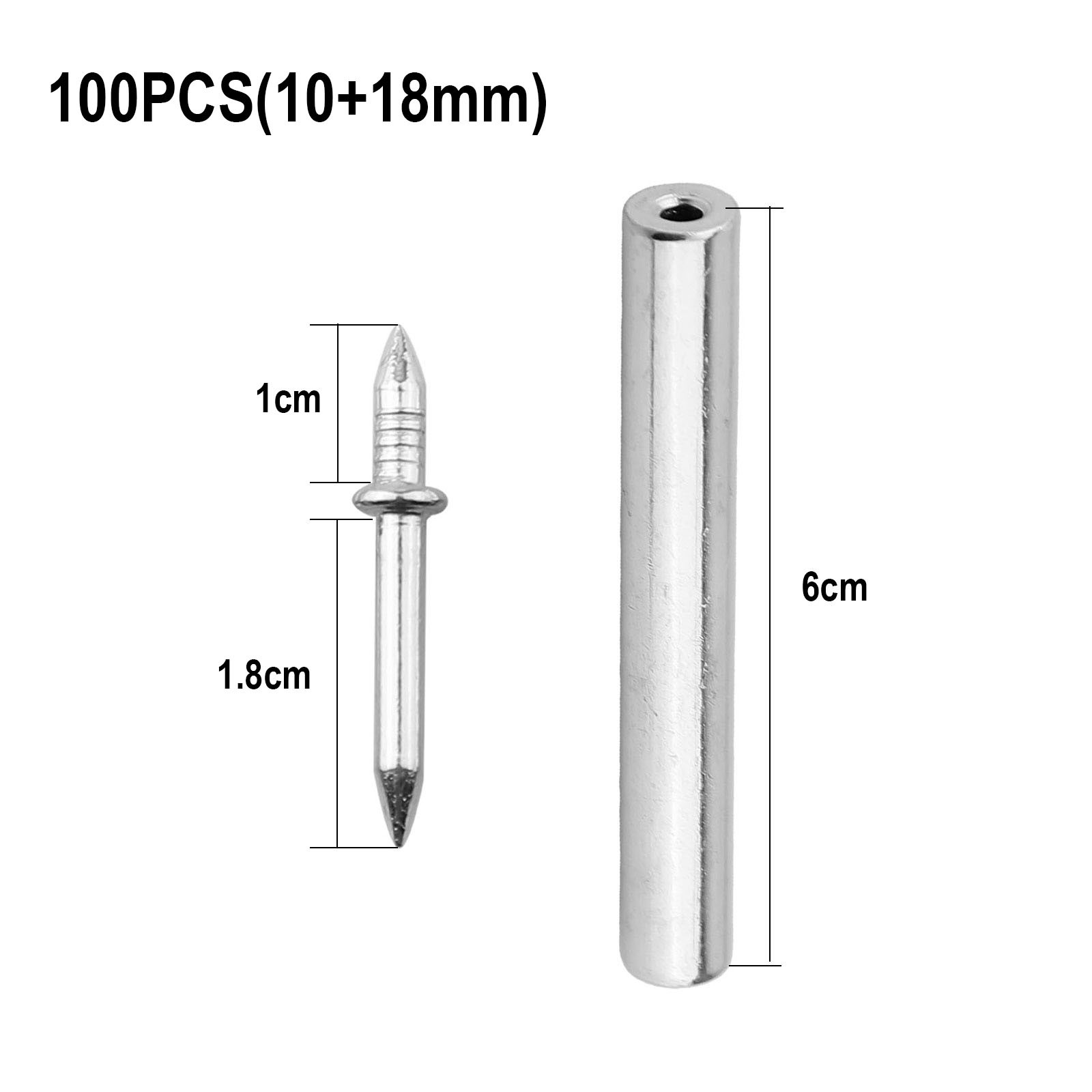 100 Seamless Double Headed Nails for For concrete Walls and DIY ...