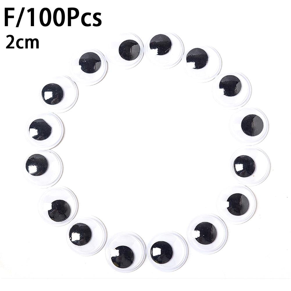 100 Self Adhesive Googly Eyes Stick On Sticky Wobbly Wiggly Craft 6