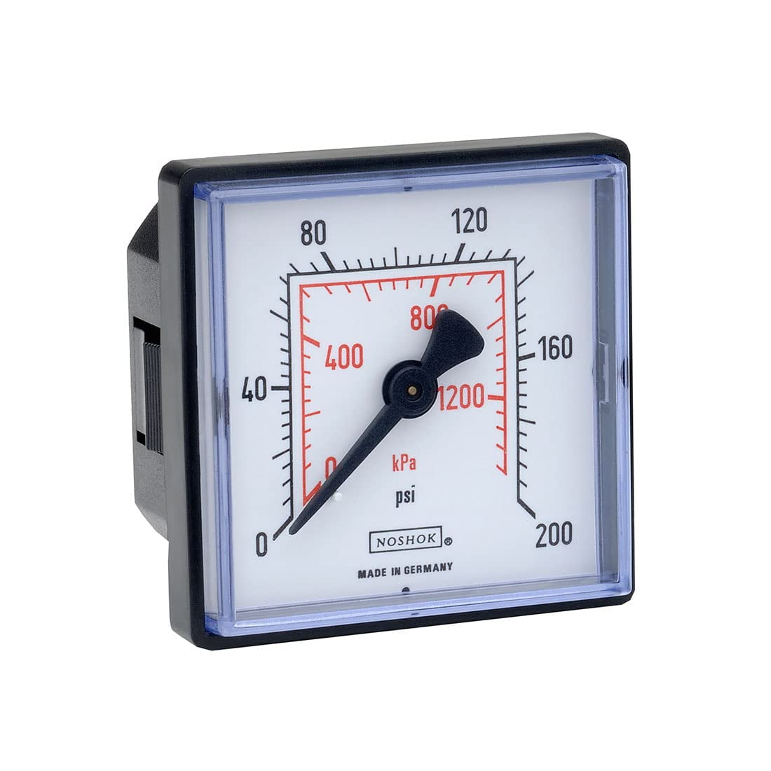 100 Series Square ABS Dual Scale Dial Indicating Pressure Gauge with ...