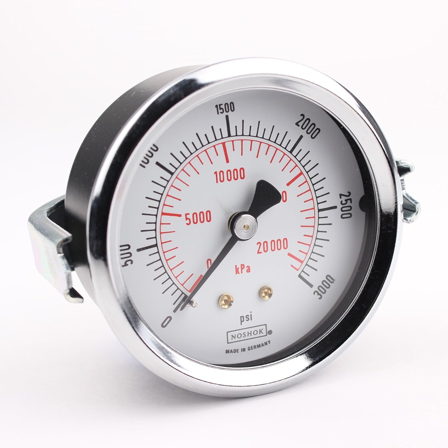 100 Series Steel Dual Scale Dial Indicating Pressure Gauge with Panel ...