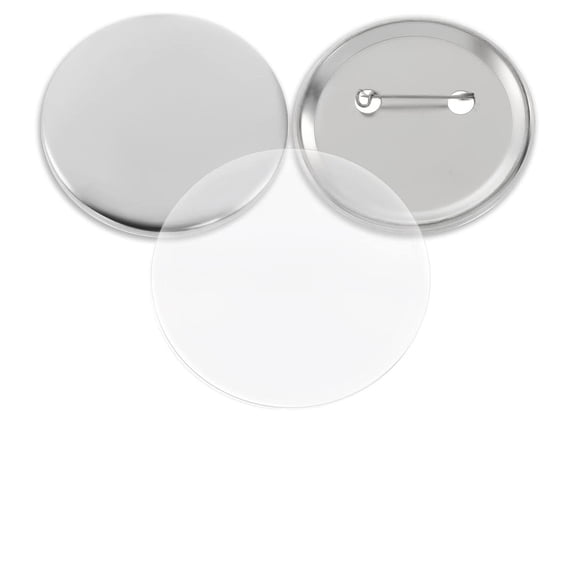 100 Set Blank Badge Button Maker Parts, 32MM Metal Button Badge Parts ...