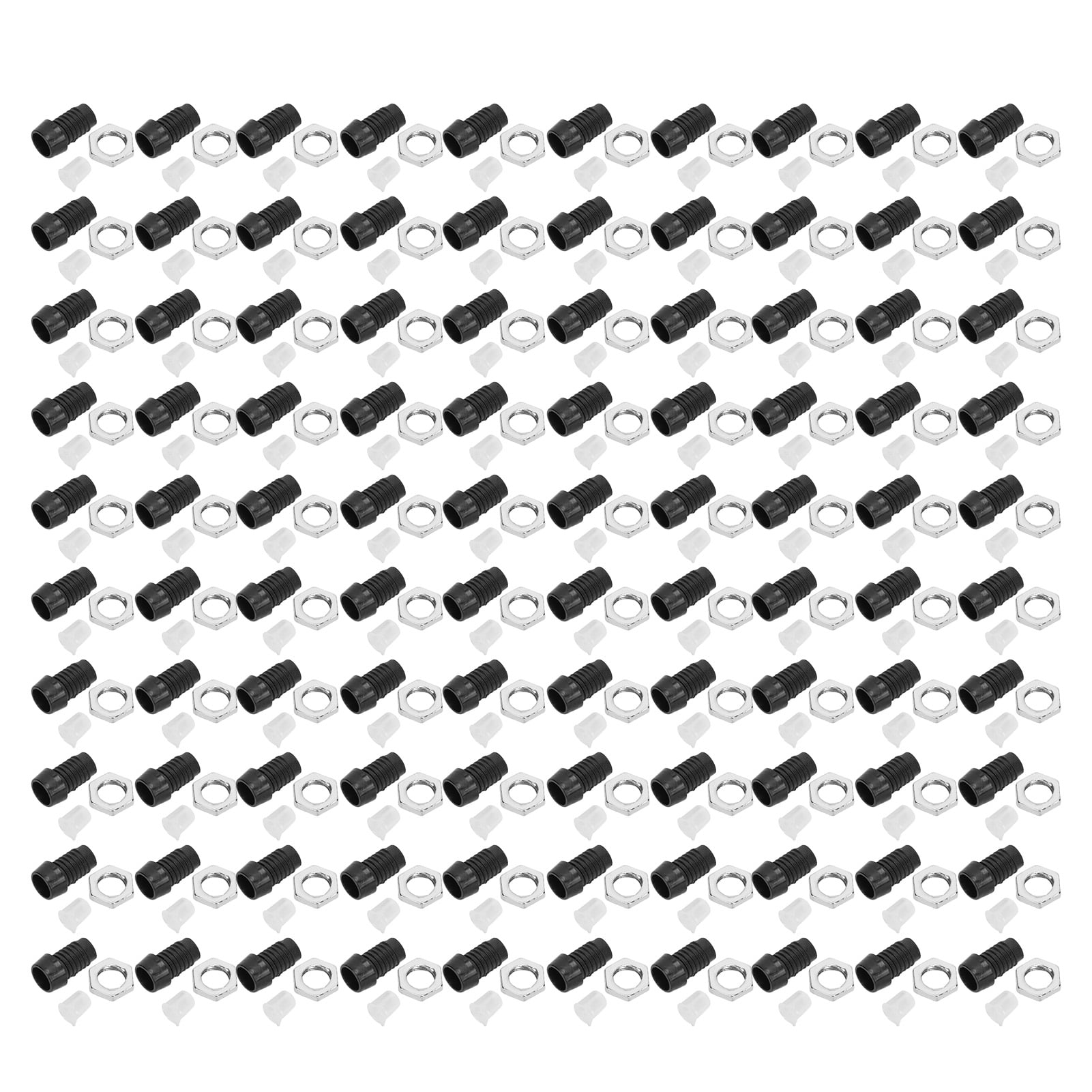 Neyseki 100 Set LED Holder Plastic Chrome Plated 3mm for Light Emitting ...