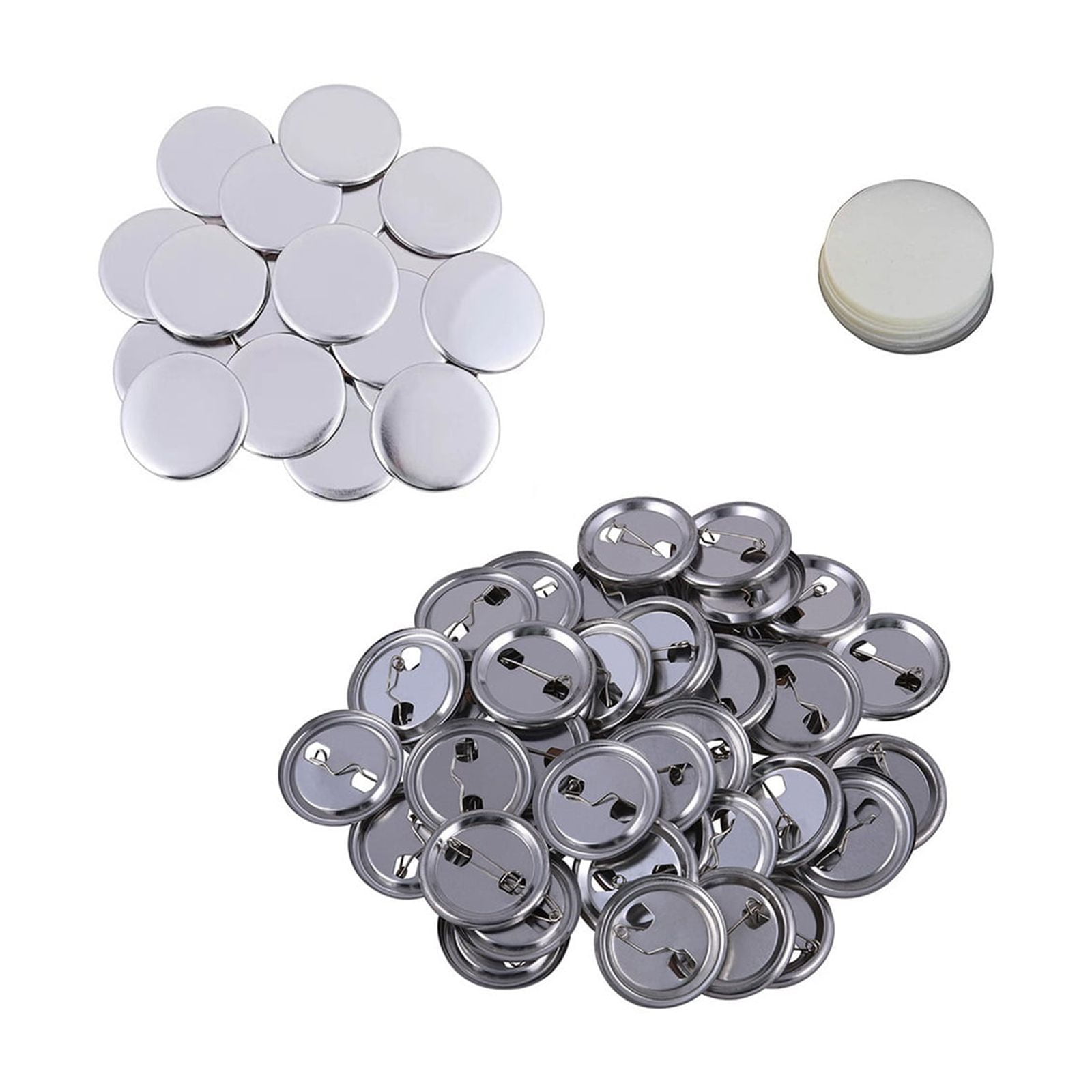 100 Sets Badge Button Pin Round DIY Button Badge for Button Maker ...