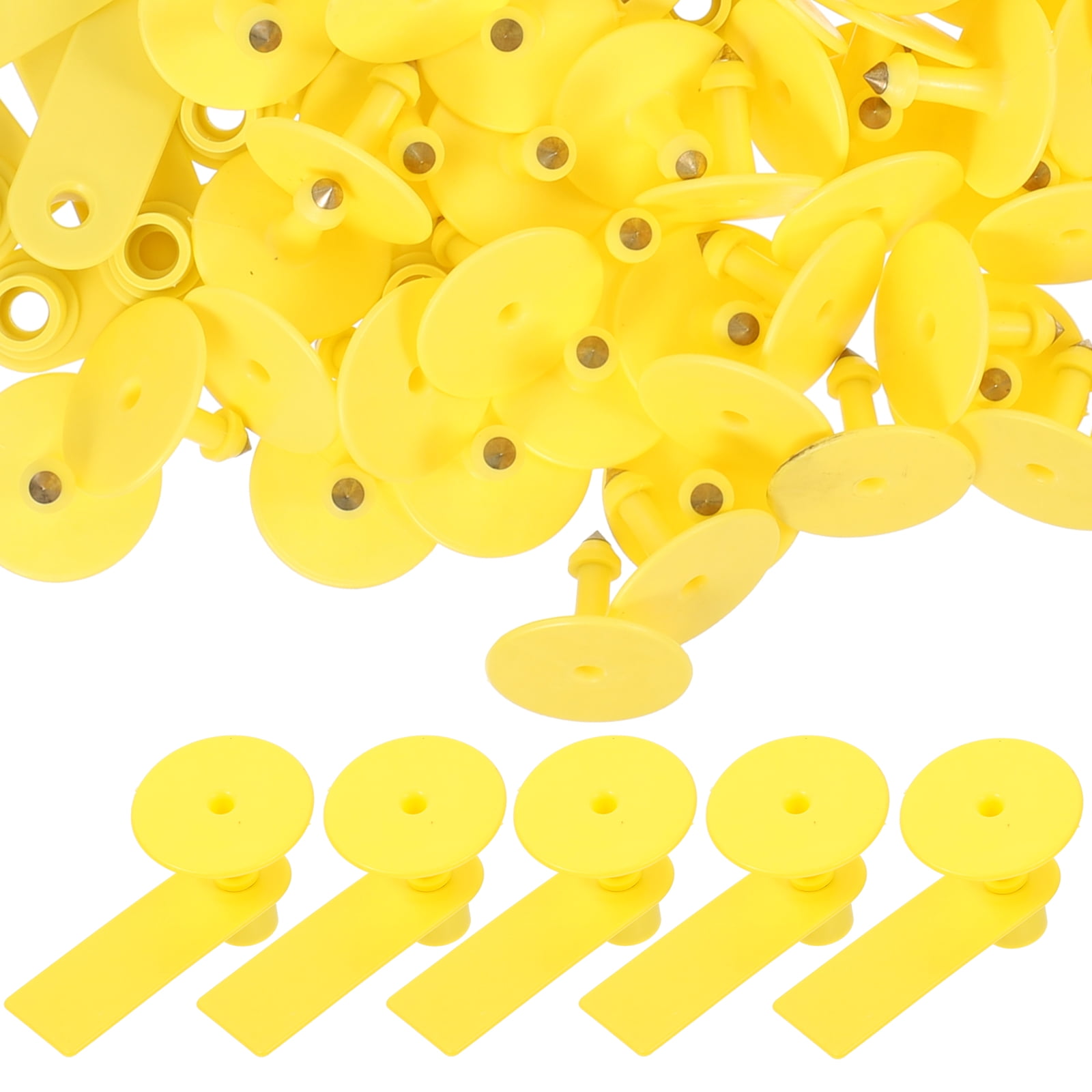 100 Sets Blank Livestock Ear Tags Animal Identification Labels ...
