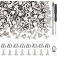 100 Sets Brass Pegging with Iron Pins 1Pc Leather Punch Leathercraft ...