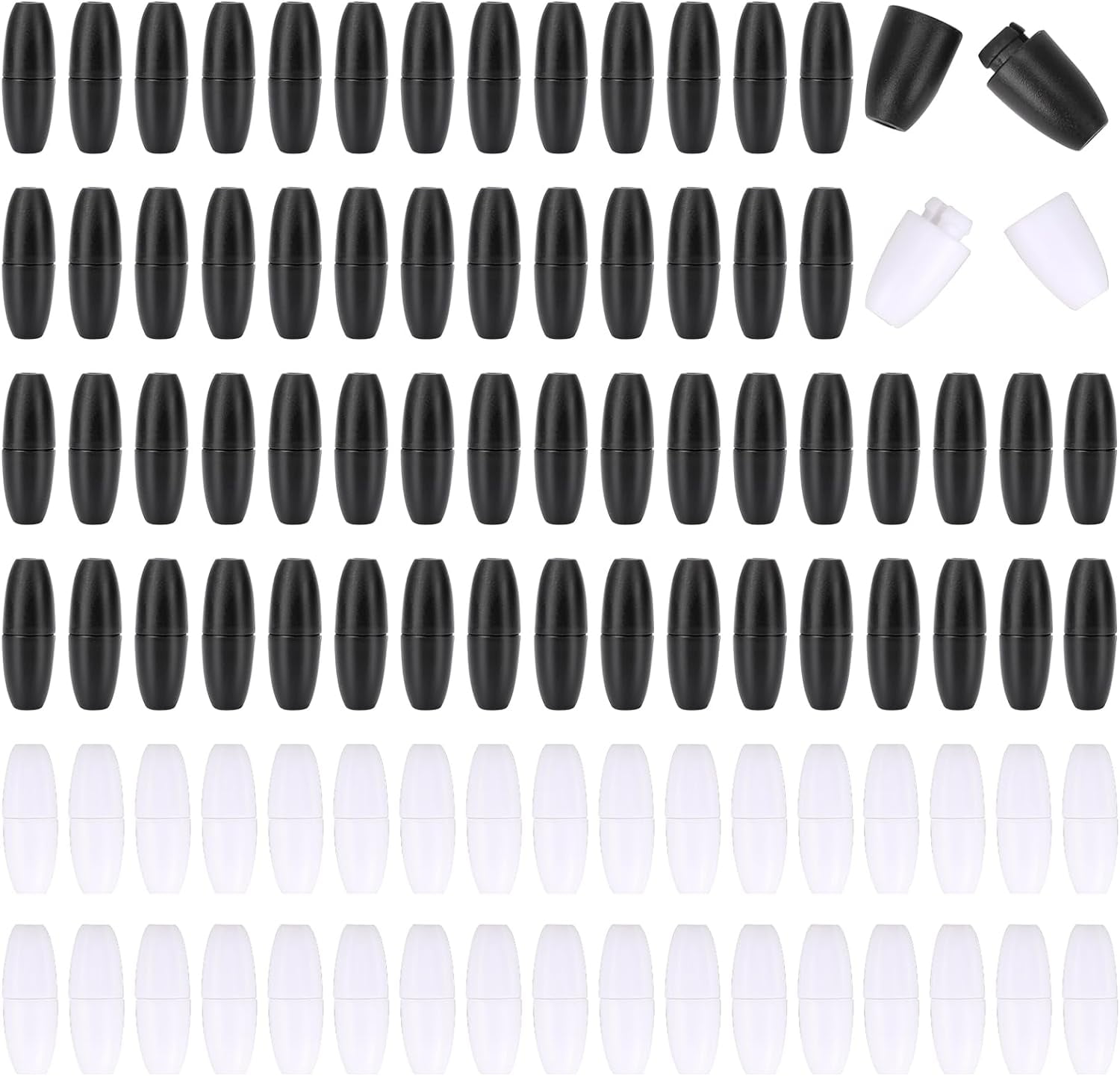 100 Sets Breakaway Clasp for Necklaces, Plastic Breakaway Clasps Safety ...