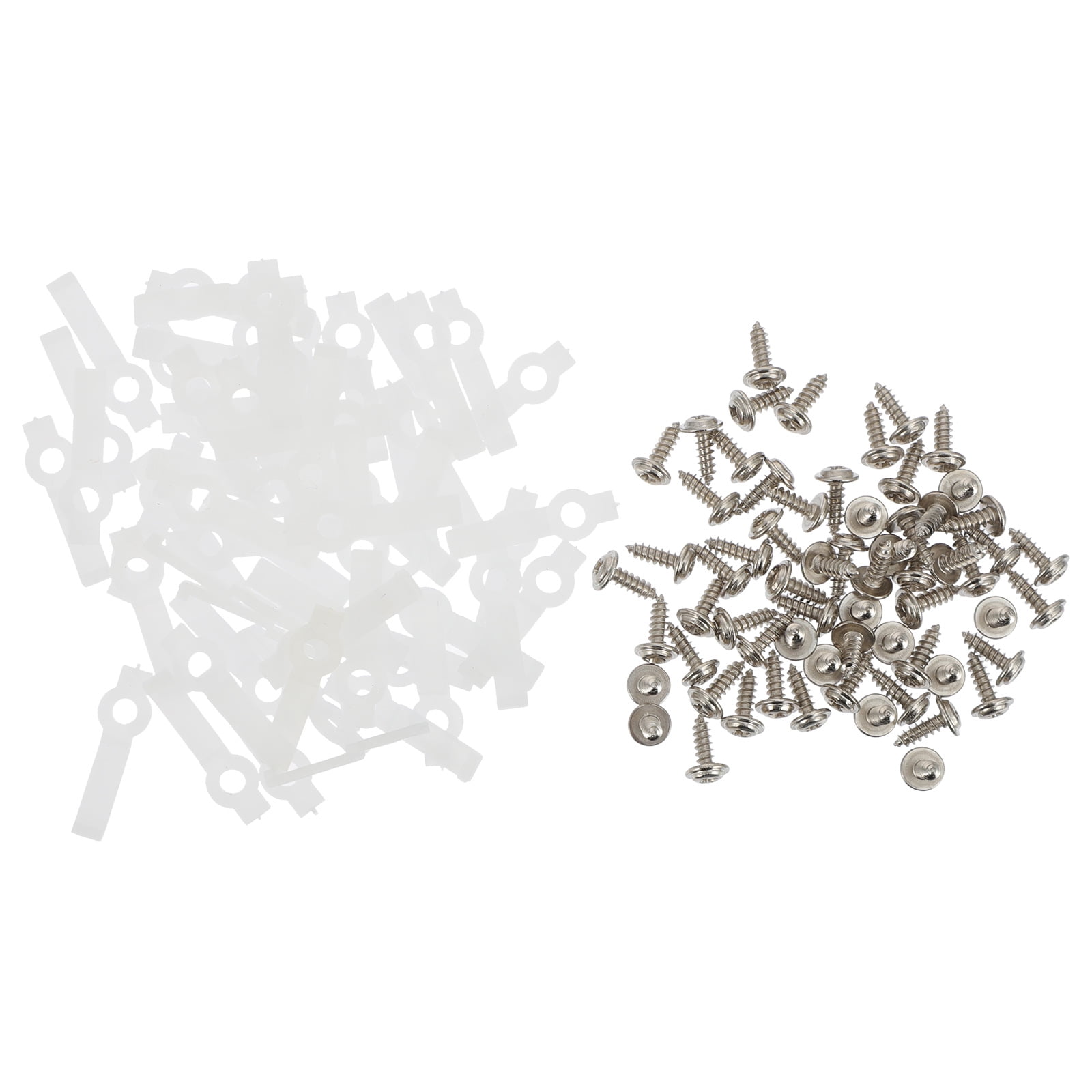 100 Sets Clear Light Belt Fixing Buckle Strip Mounting Brackets Clips ...