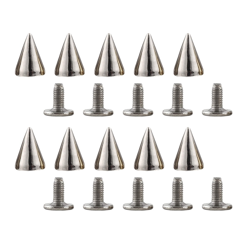 100 Sets Cone Shaped Clothes Rivets Iron Shoe Rivets DIY Exquisite ...
