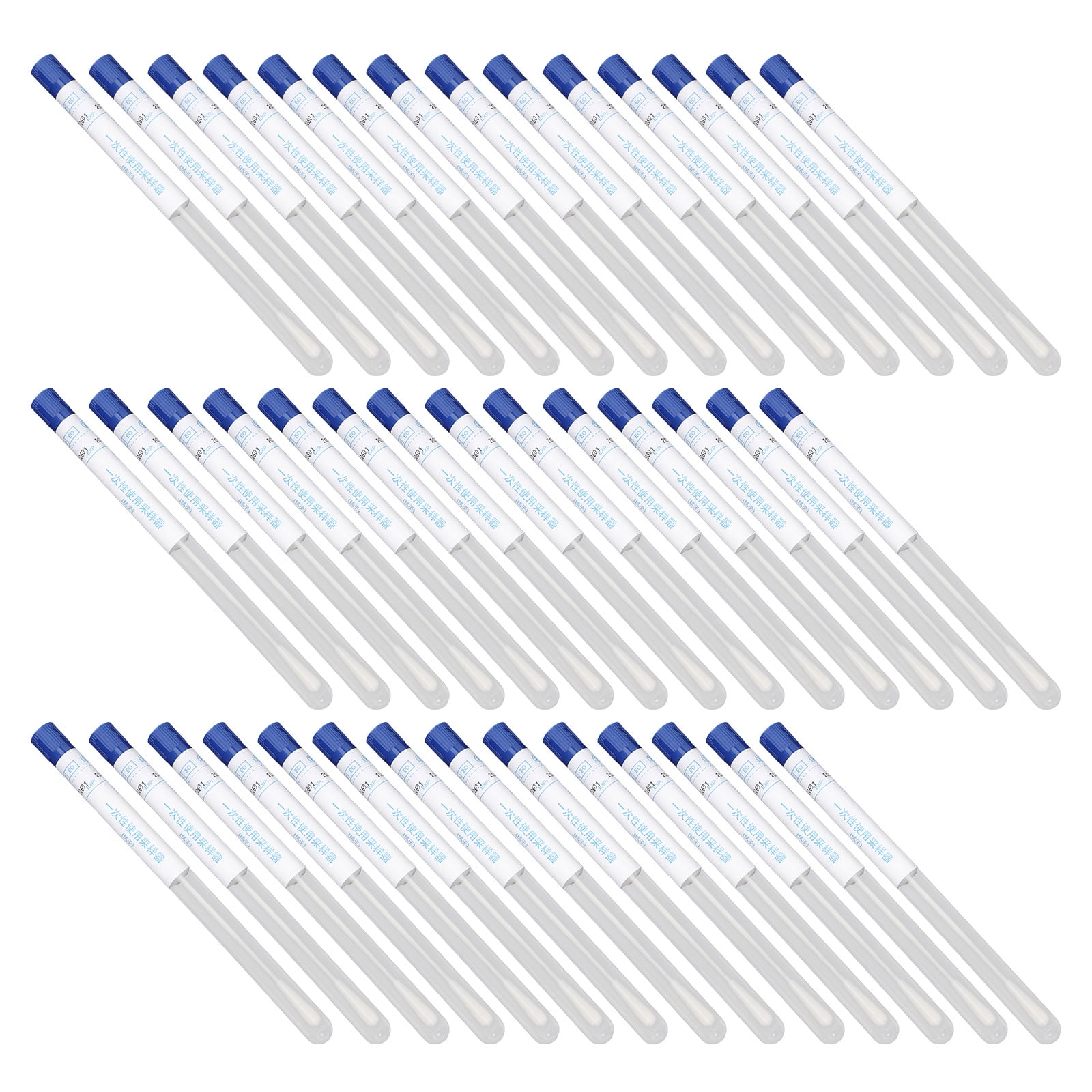 100 Sets Flocking Nasal Swabs Disposable Nose Swabs with Tubes(Random ...