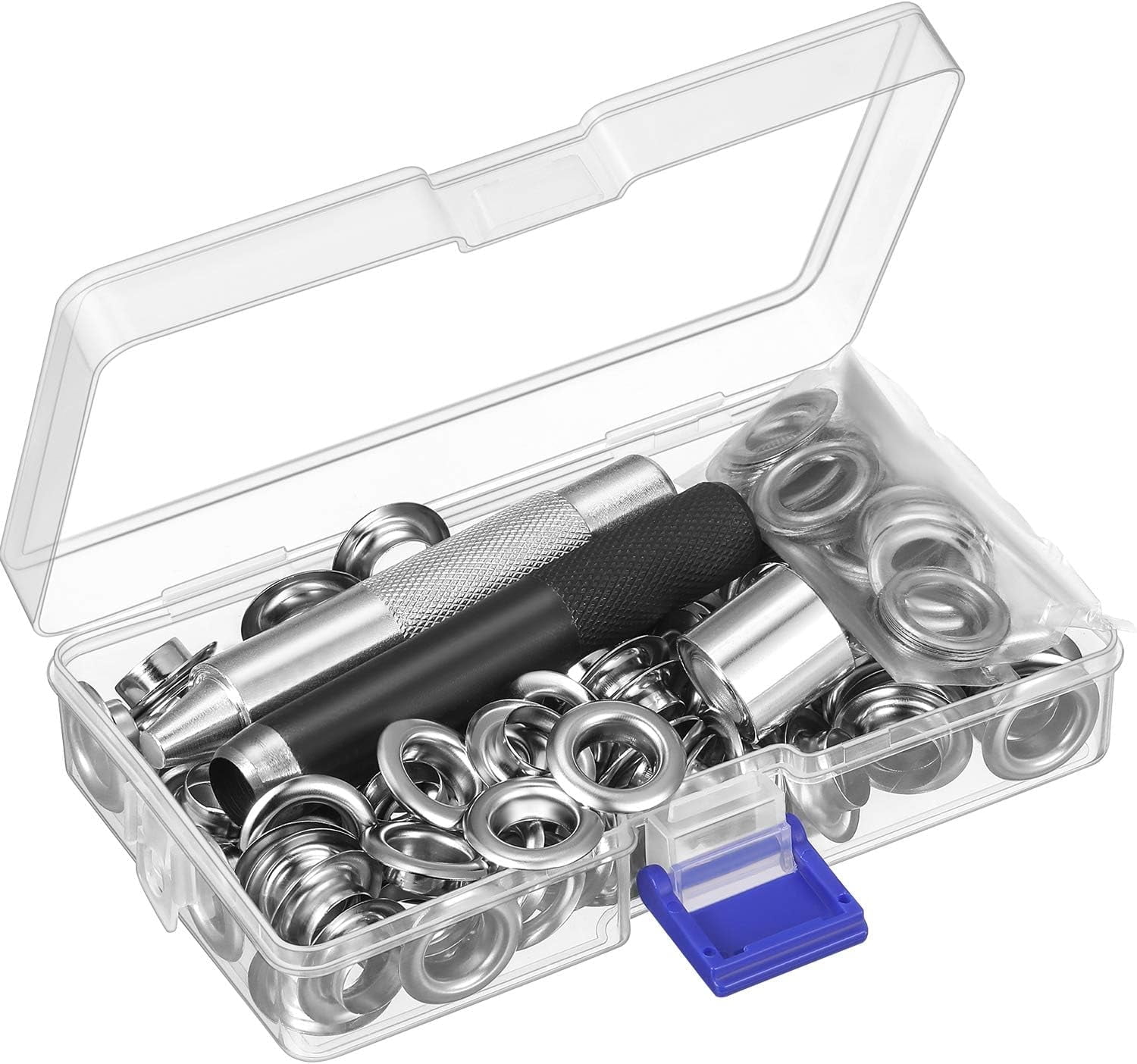 100 Sets Grommet Kit Grommet Tool Kit,1/2 inch Grommet Setting Tool and ...