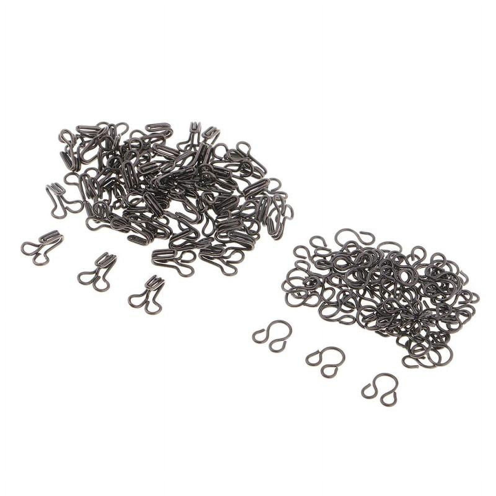 100 Sets Hook & Fastener Metal Dress Skirt Sew on Replacement Repair ...