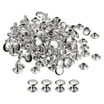 #6-32 Rivet Nuts, 50 Pack Zinc Plated Carbon Steel Knurled Flat Head ...