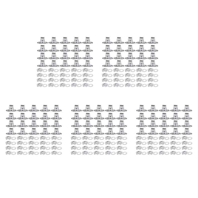 100 Sets Marine Grade Twist Lock Fasteners Turn Button Eyelet and Stud ...