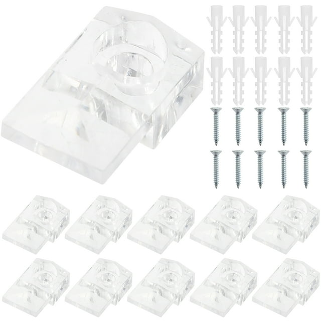 100 Sets Mirror Clips Wall Hanging Kit Mirror Hangers Mirror Clips for ...