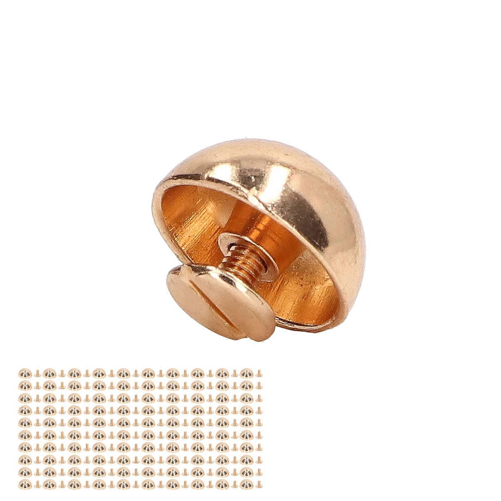 100 Sets Round Head Rivets Screw Rivets, Mushroom Rivet 12mm High ...