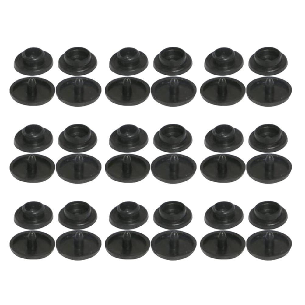 100 Sets T5 Plastic Button Snaps Sewing Fastener Clothing Accessories ...