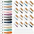 100 Sets Thank You Gift Silicone Keychains Bulk Employee Appreciation ...