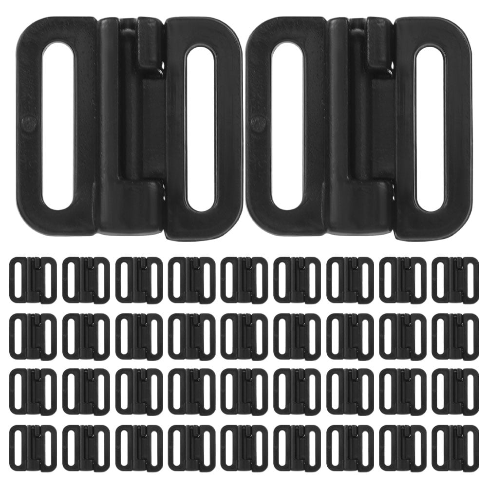100 Sets Women Bra Front Clasps Plastic Buckles Front Closure Clasp Bra ...