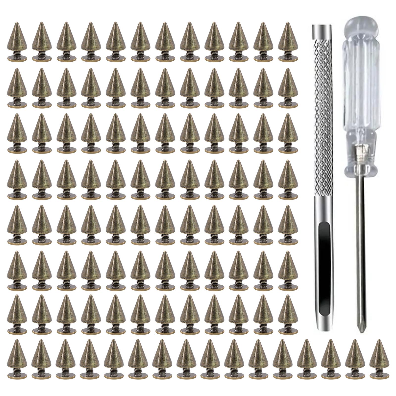 100 Sets of Sturdy Metal Materials Studs Fashion Accessory for Creative ...