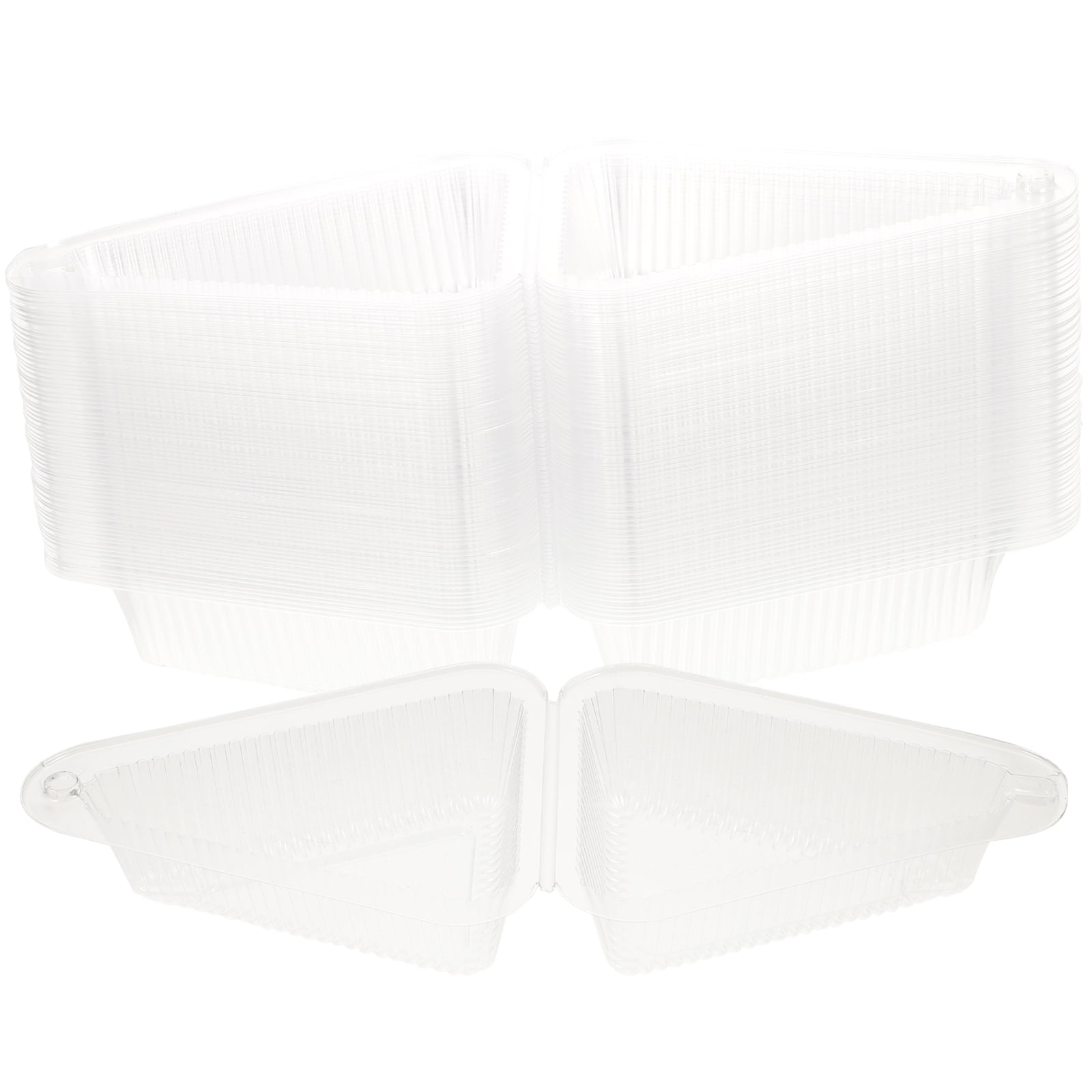 100 Sets of Transparent Triangle Sandwich Packaging Boxes Cake ...