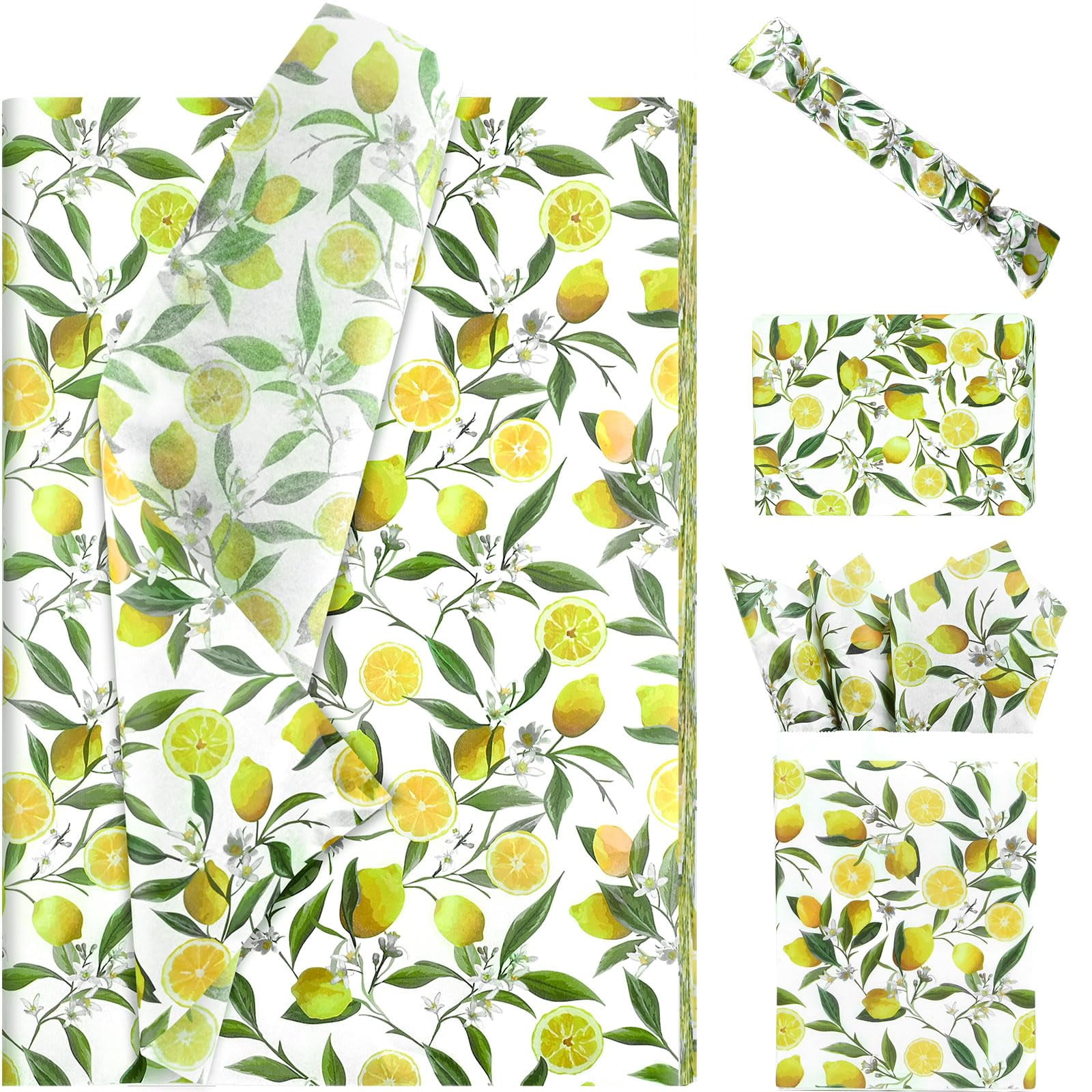 100 Sheets 20 * STF9 14 Inches Lemon Tissue Paper for Gift Wrapping ...