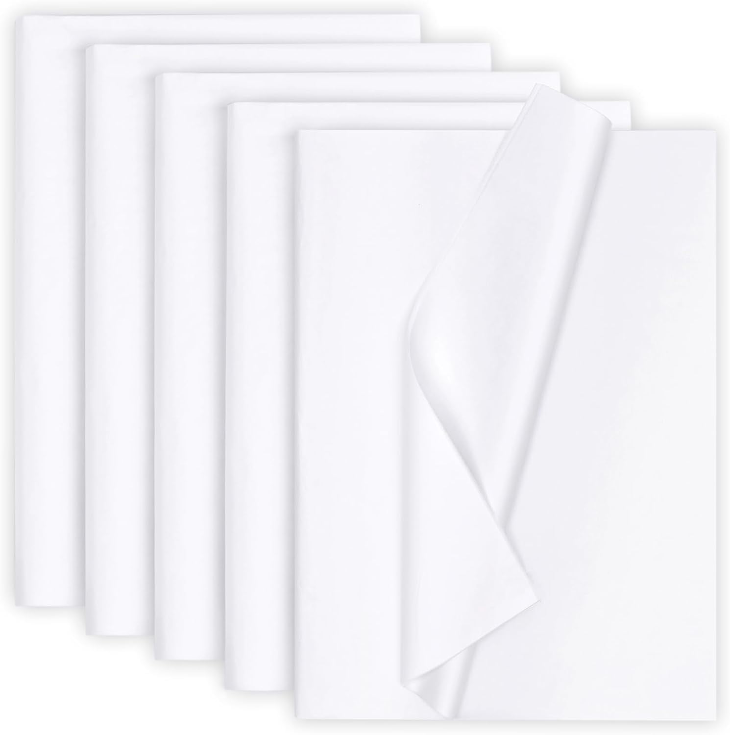 100 Sheets 20"x14" White Wrapping Tissue Paper Bulk for Gift Bags ...