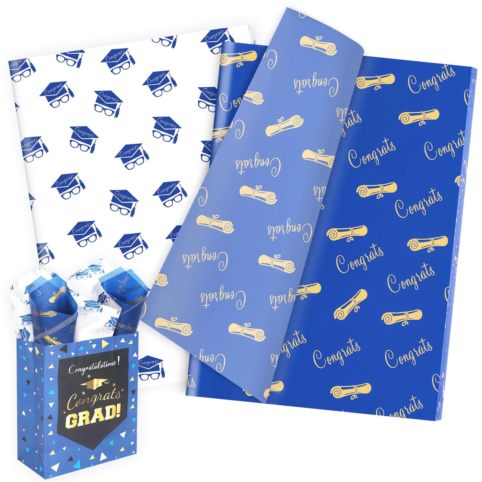 100 Sheets 2025 Graduation TSF6 Tissue Paper for Gift Wrapping, 20x14 ...
