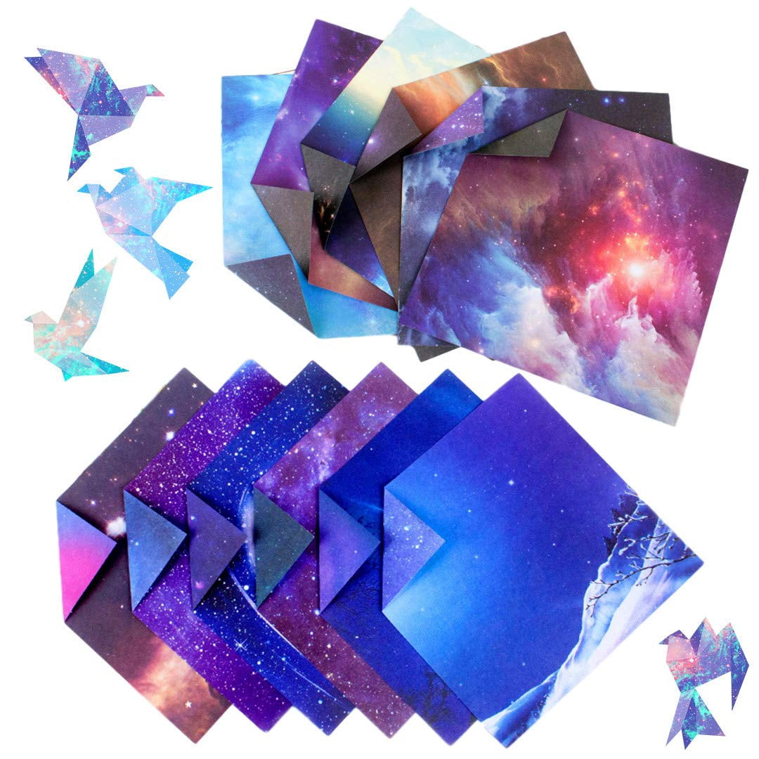 100 Sheets 6x6 Inch MFF30 Double Sided Origami Paper, 12 Vibrant ...