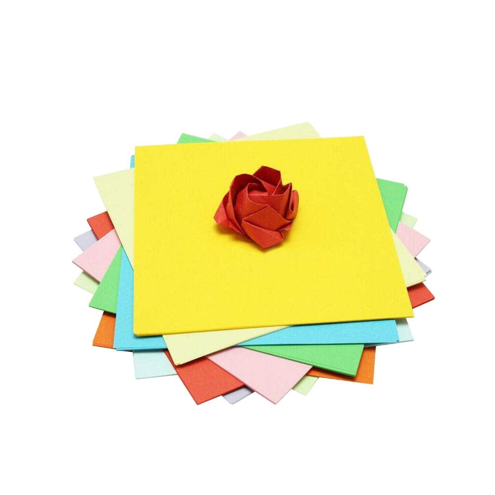 100 Sheets 8 x TSF6 8 inch 10 Colors Square Fold Paper Double Sided ...