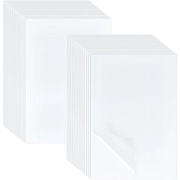 100 Sheets A5 PET Laminating Sheets Self-Adhesive Matte Cold Laminating ...