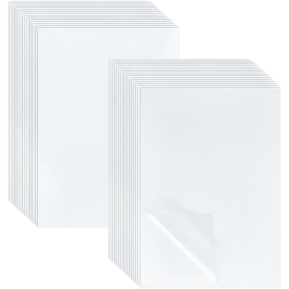 100 Sheets A5 PET Laminating Sheets Self-Adhesive Matte Cold Laminating ...